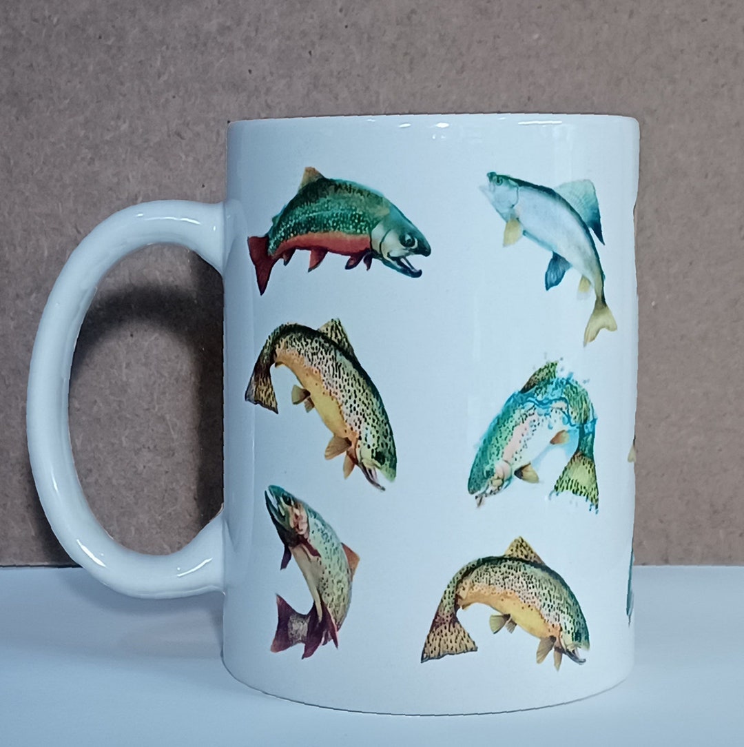 Fish, Trout Mug Five Trout Series - Etsy