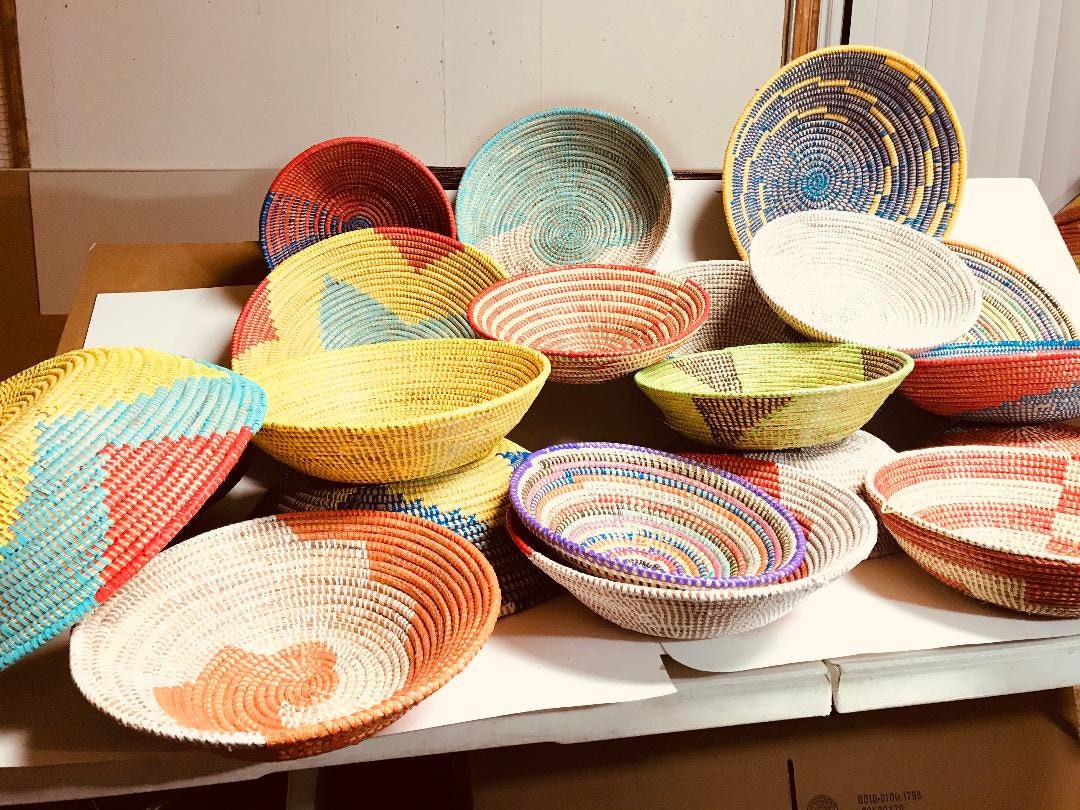 Sweet Grass Basket- Assorted Large-set of 3 - Etsy