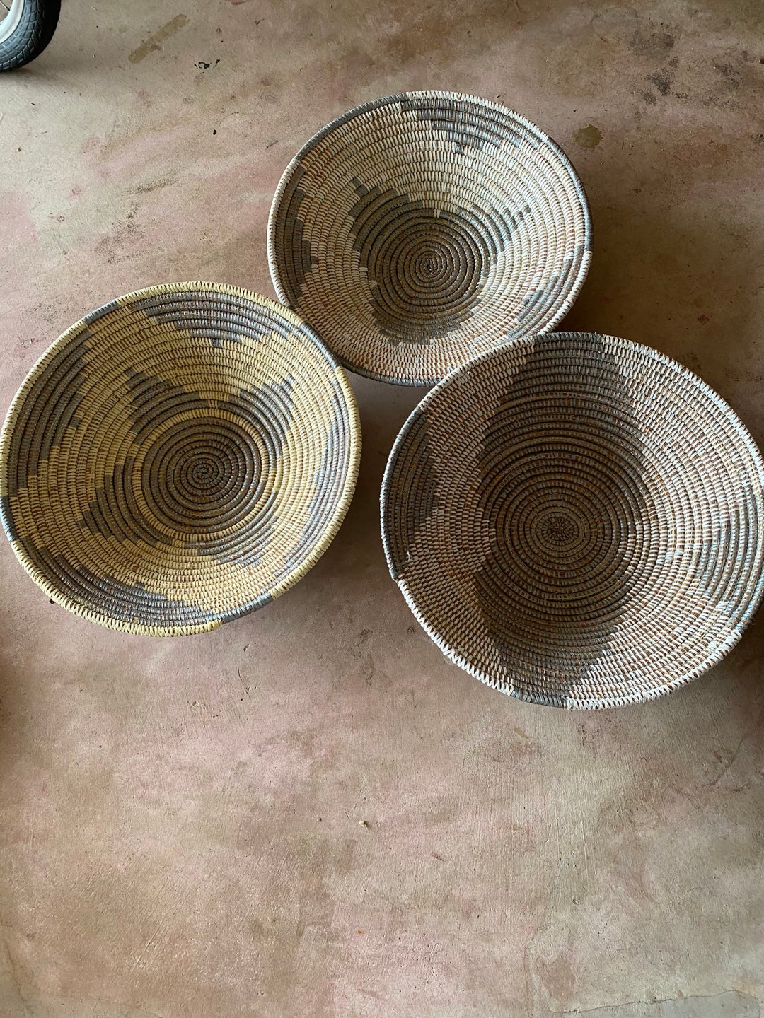 Sweet Grass Basket- Natural Assorted -set of 3 - Etsy