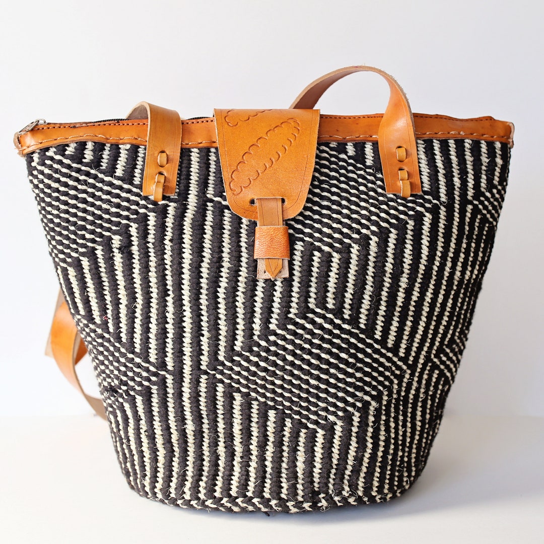 Zebra Sisal Bag - Etsy