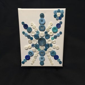 Button Art - Canvas Button Art - Button Wall Art - Gift Idea - Home ...