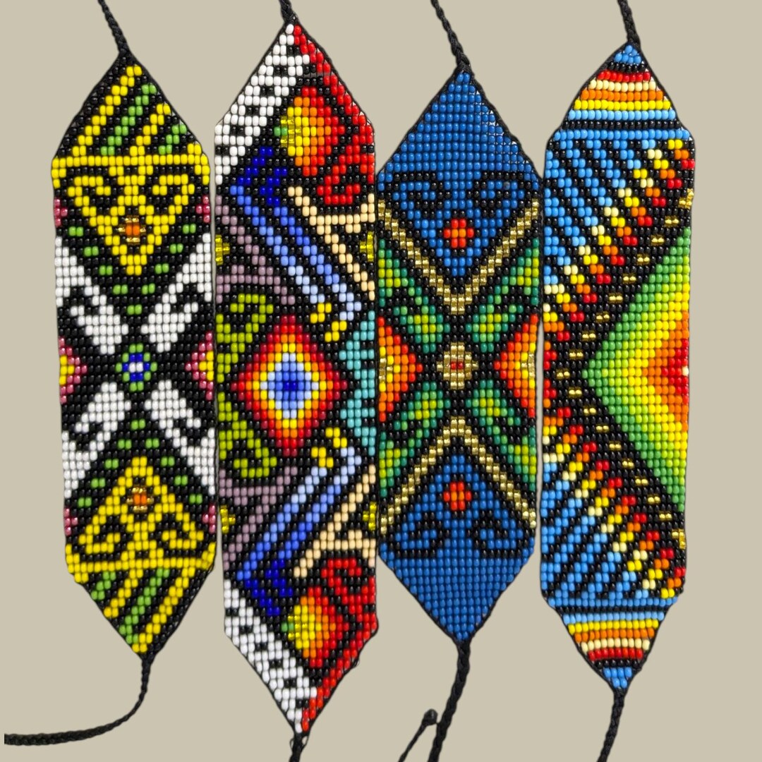 Embera Tribe Seed Bead Bracelet: Colombian Indigenous Jewelry Native ...