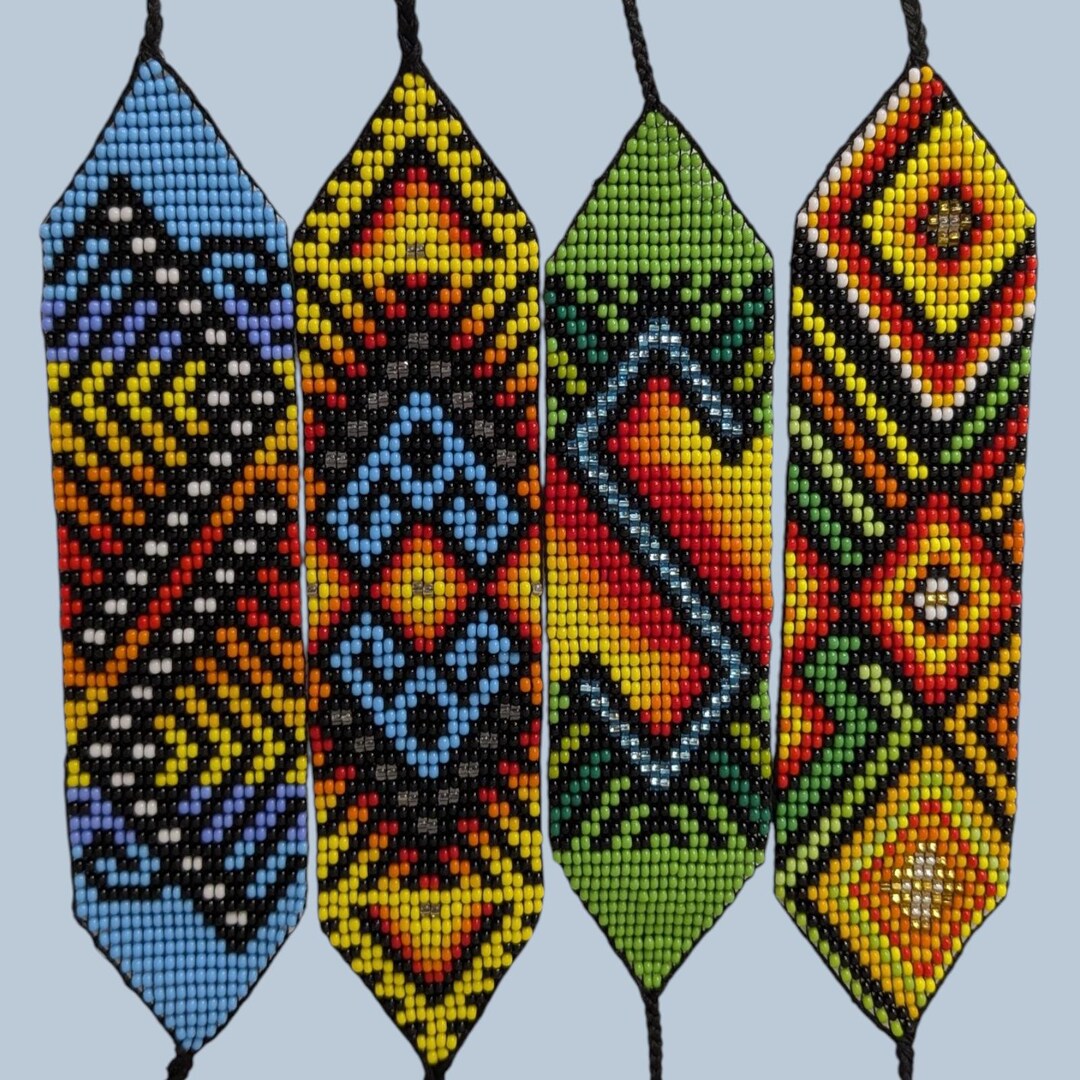 Embera Tribe Seed Bead Bracelet: Colombian Medicine Beadwork - Etsy
