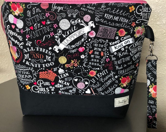 Knitting Diva Project Bag - Etsy