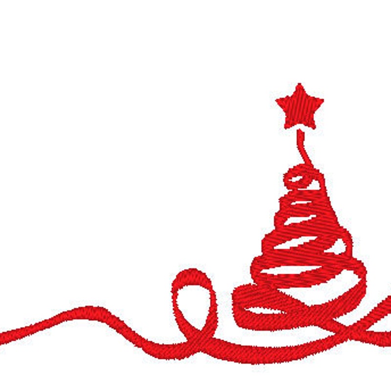 Ribbon Christmas Tree Svg - Etsy