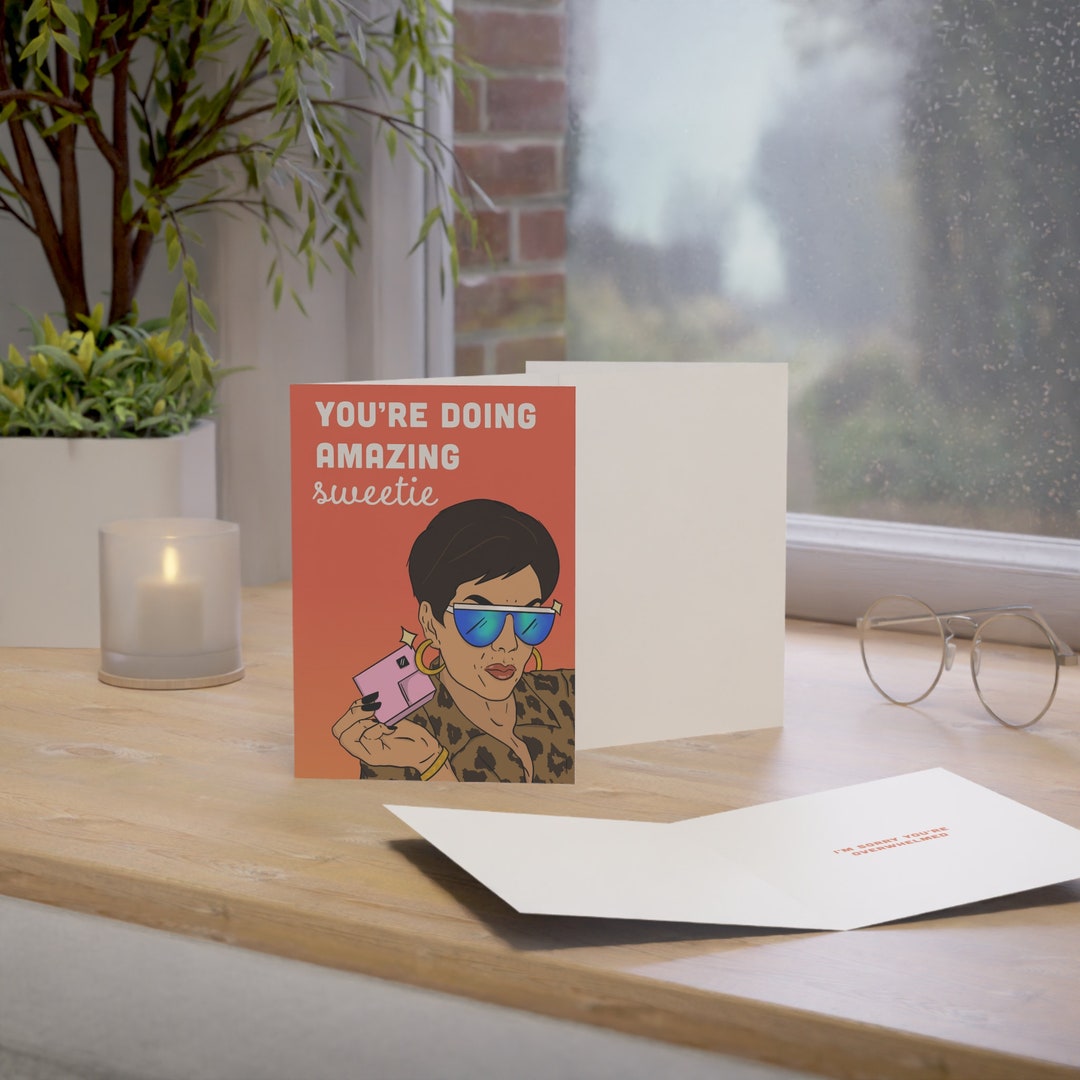 Youre Doing Amazing Sweetie Greeting Card Kris Jenner Quotes Etsy