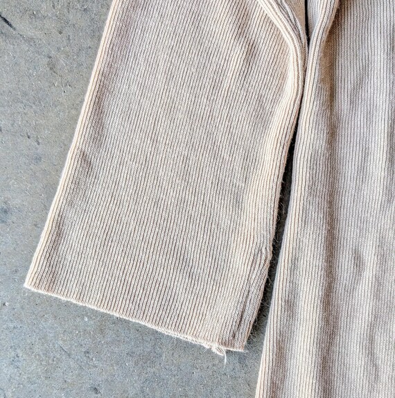 Vintage Rampage Ivory Knit Tie Front Long Duster Card… - Gem