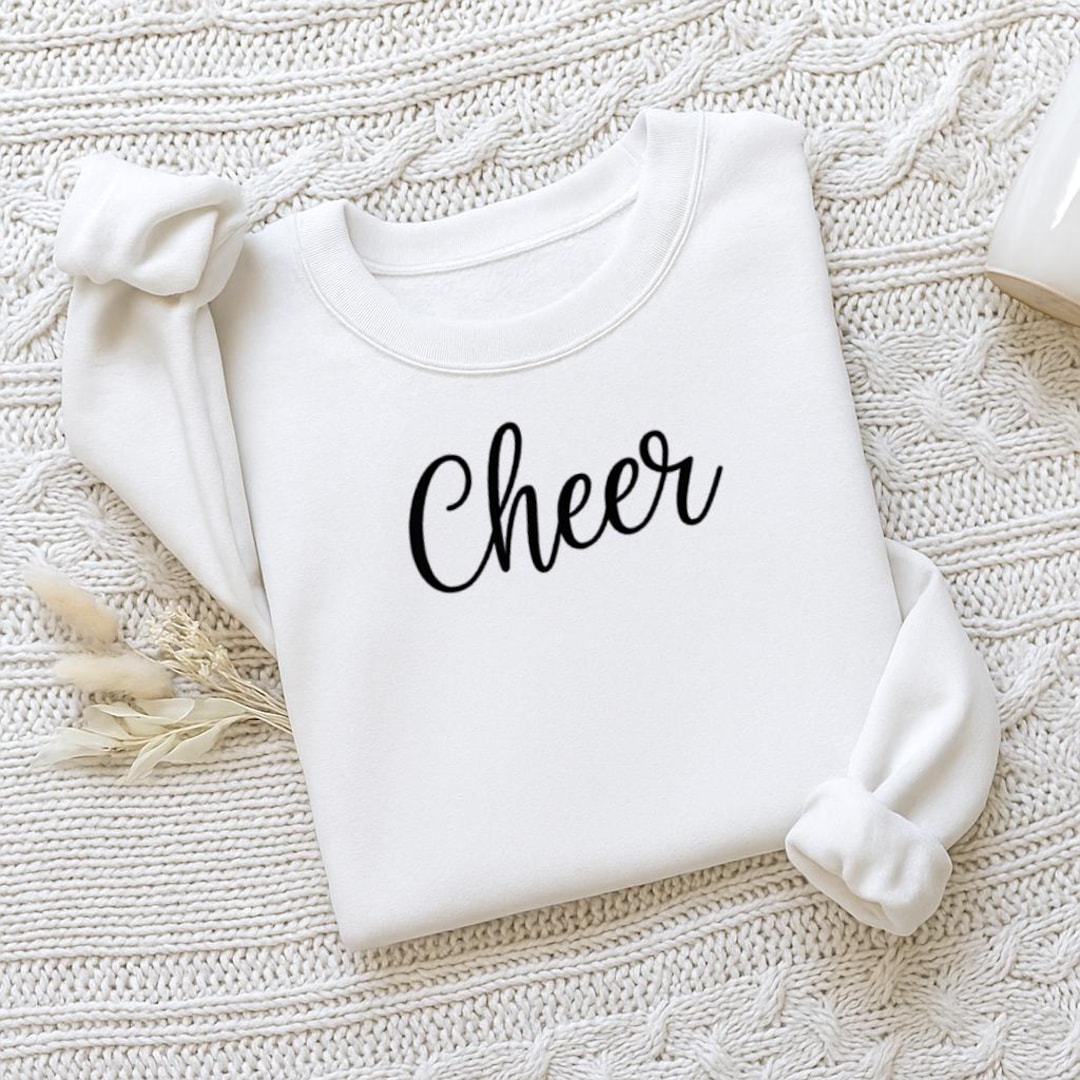 Minimalist Cheerleader Pullover Gift for Cheer Squad Apparel ...