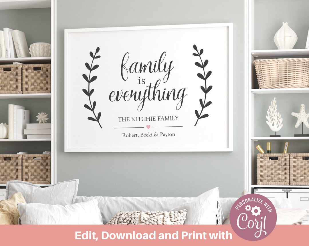 Family is Everything Established Family Sign Anniversary - Etsy
