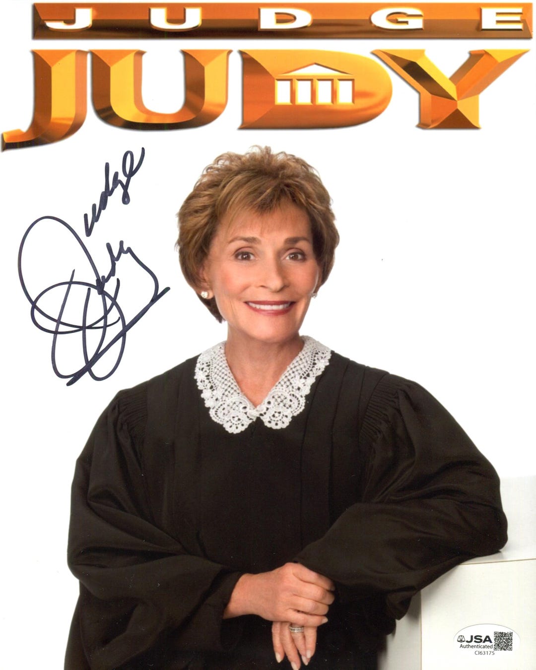 Judith Sheindlin Signed 8x10 Photo as Judge Judy. With JSA ...