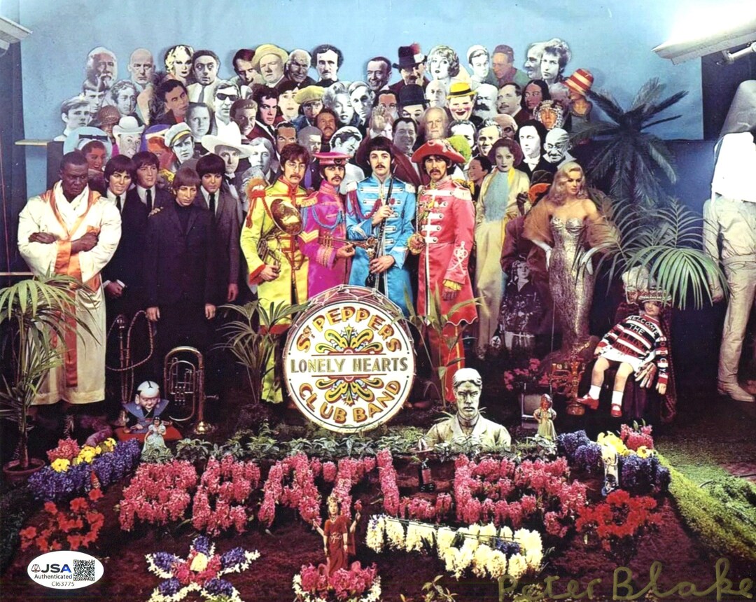 Peter Blake Signed 8x10 - Album Designer for the Beatles' Sgt. Pepper's ...