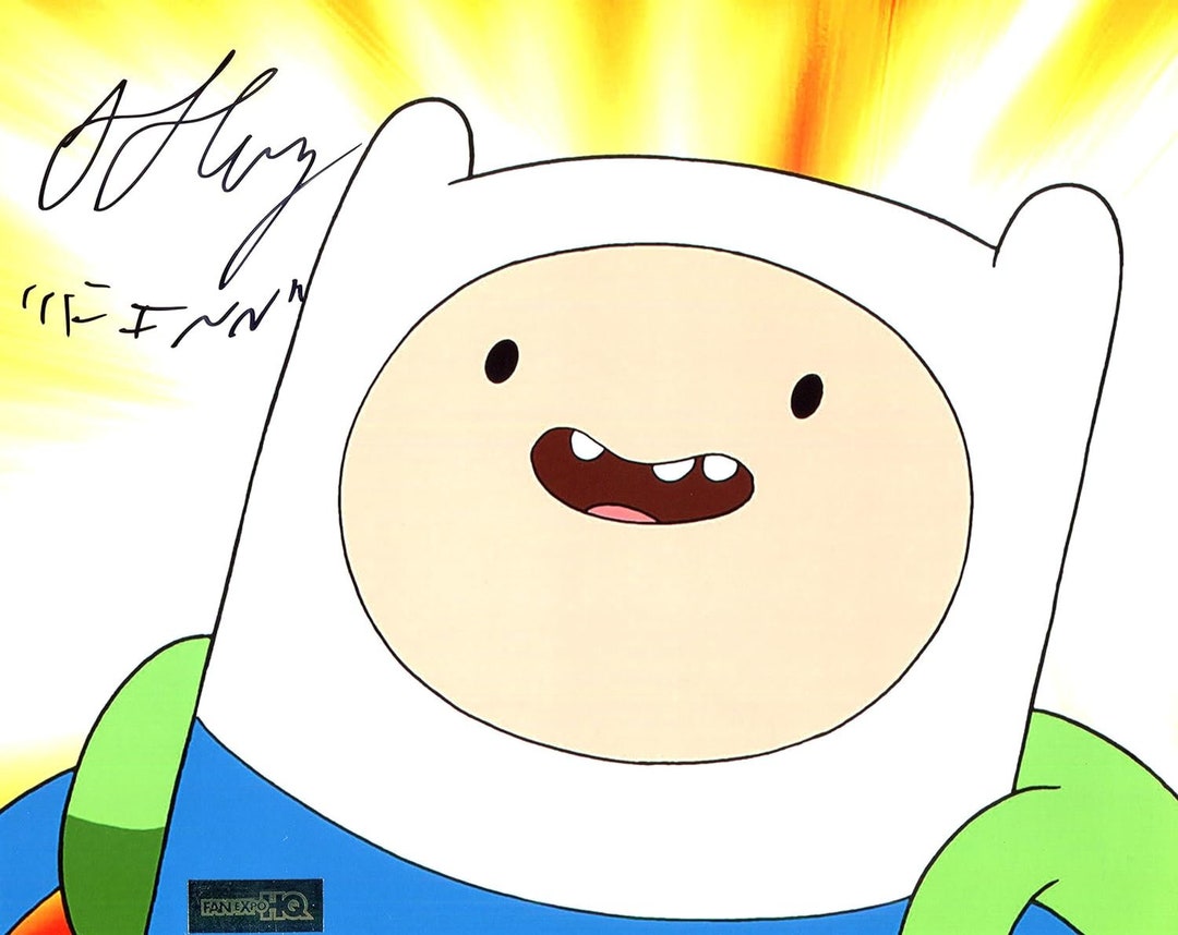 Jeremy Shada Hand Signed Adventure Time Photo as Finn. Includes FANEXPO ...