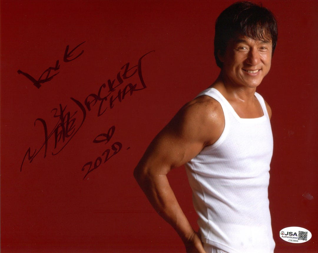 Jackie Chan Hand-signed 8x10 Photo. JSA Certified Authentic. - Etsy