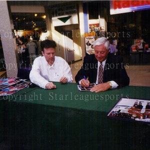 Jean Beliveau & Johnny Bower Signed Montreal Canadiens and Toronto ...