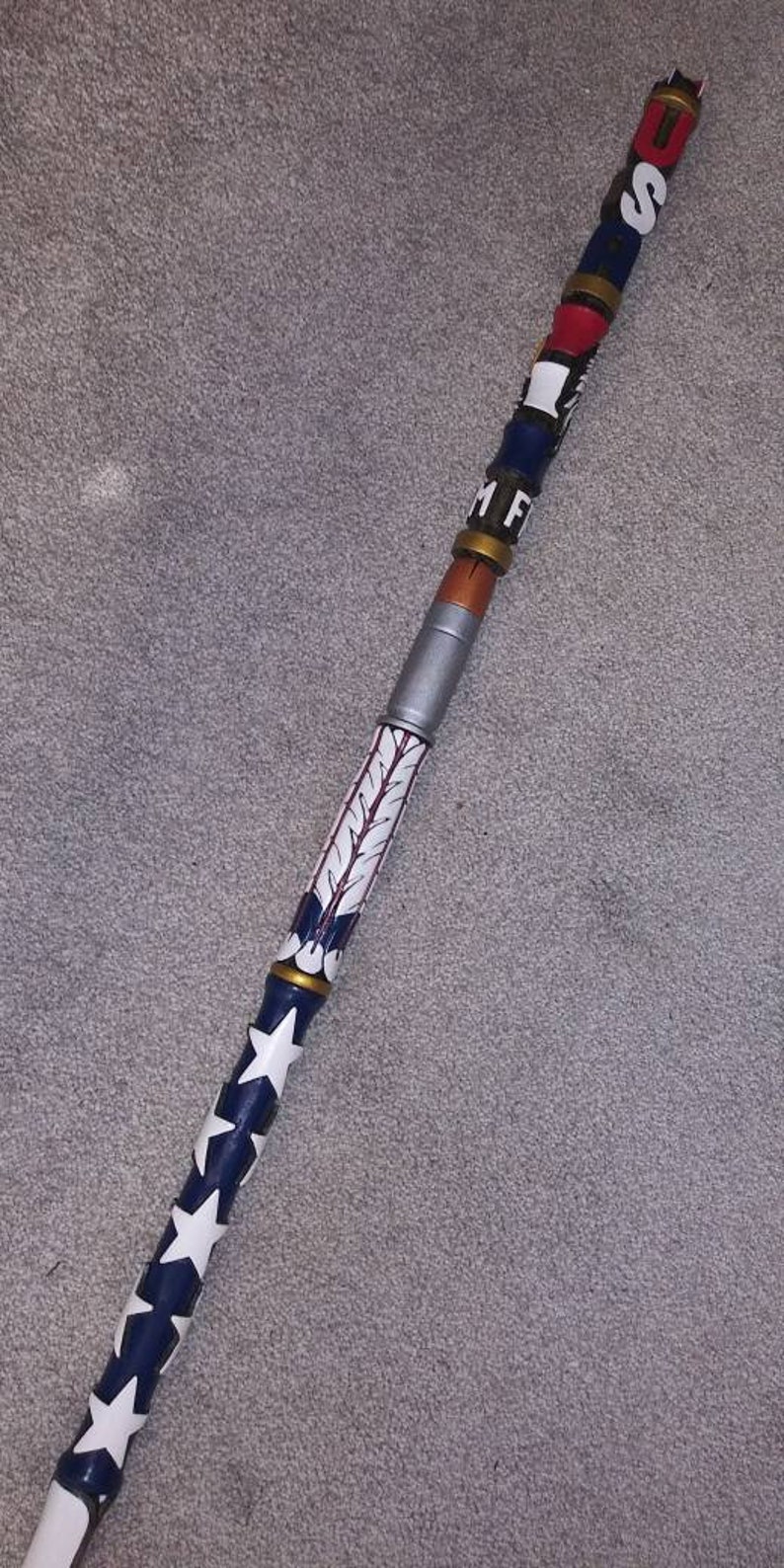SOLD, Second Amendment American Flag Walking Stick - Etsy
