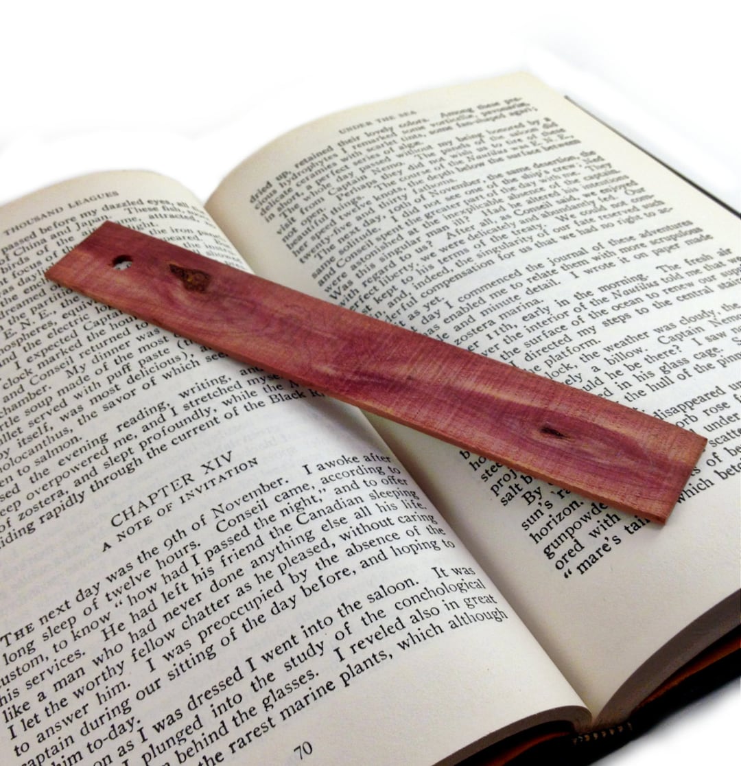 Handmade Cedar and Olive Wood Bookmarks - Etsy