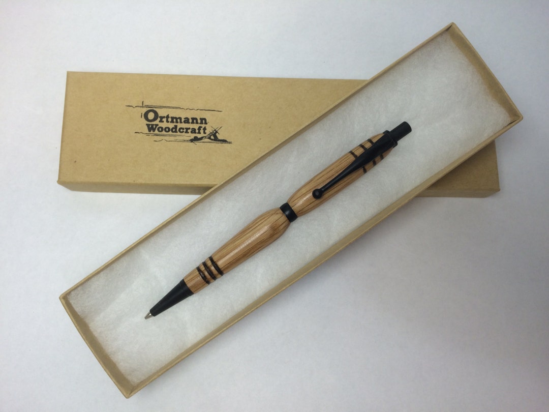 Whiskey Barrel Handmade Pen / Mechanical Pencil With Black Accent Lines ...