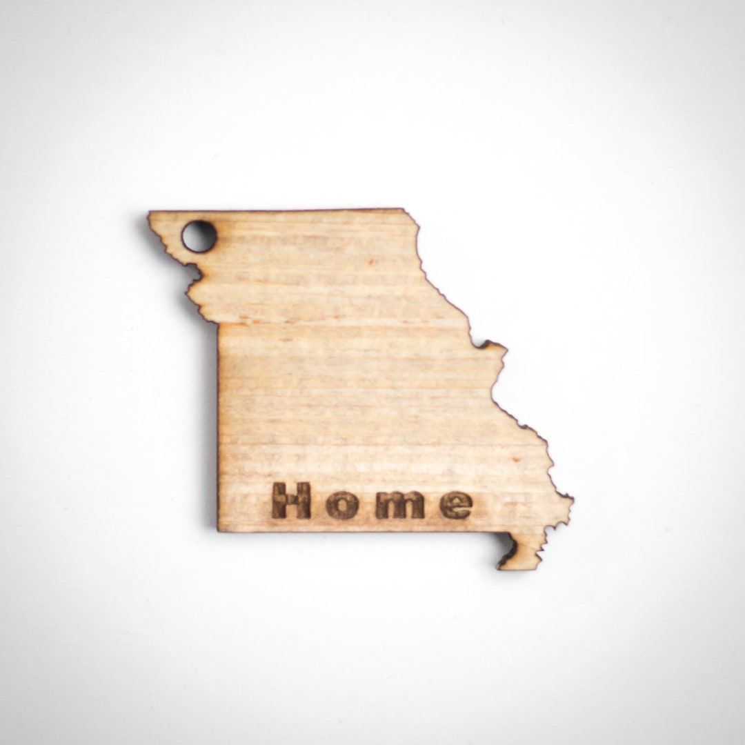 Wood Ornament - Missouri State "home" Engraving - Etsy