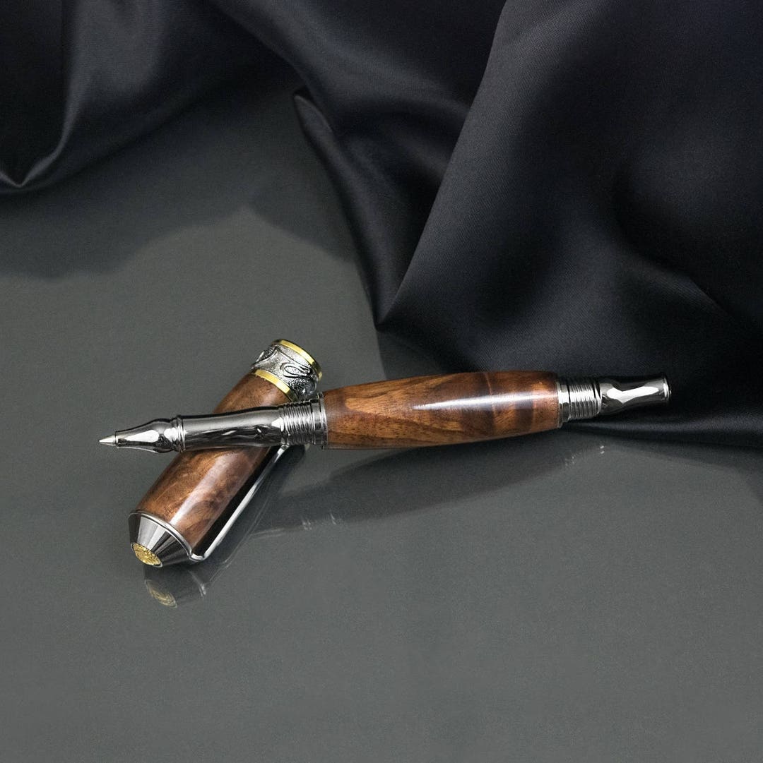 Walnut - Exclusive Handmade Pen - Noble Rollerball - Etsy