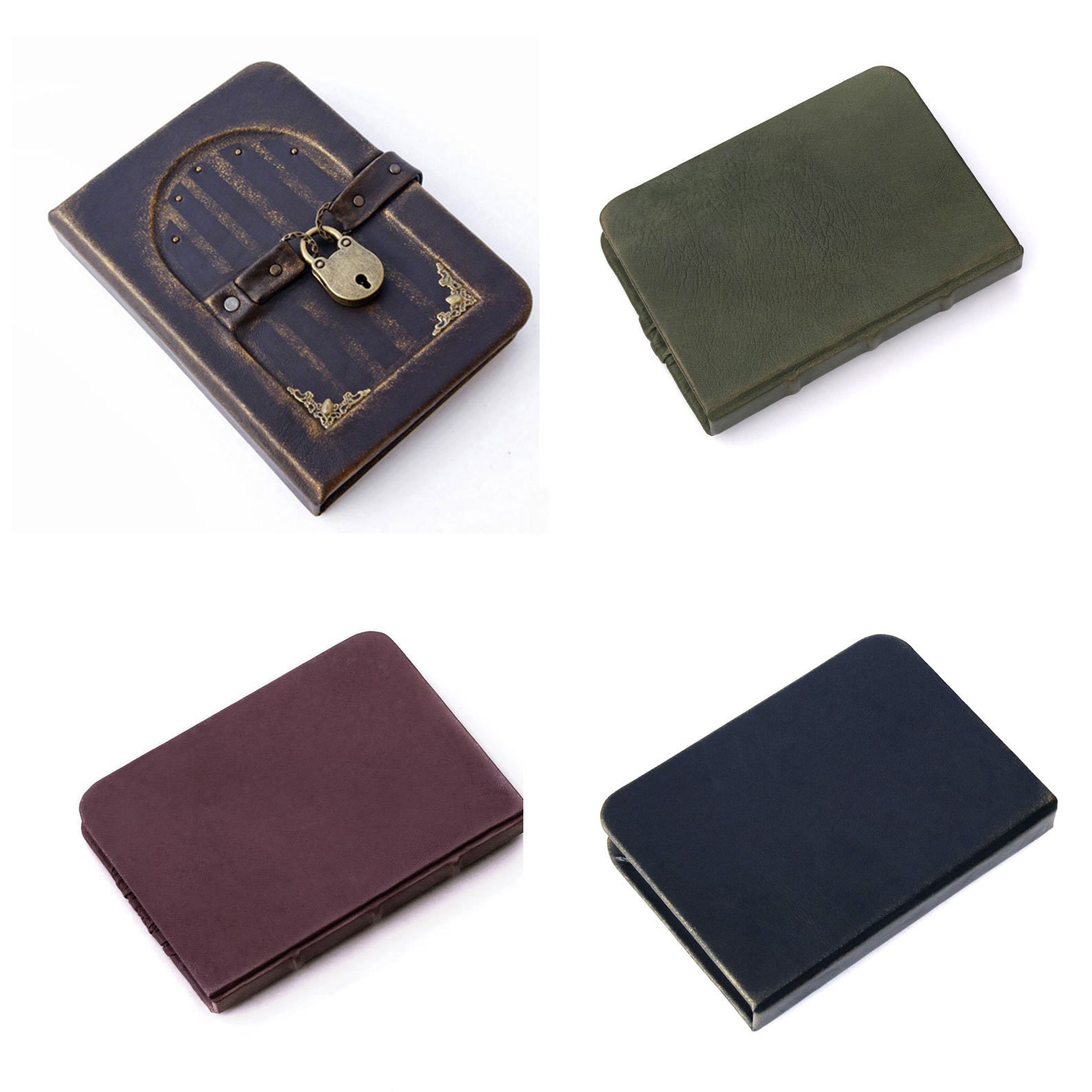 Personalized Leather Journal With Lock and Key Leather - Etsy