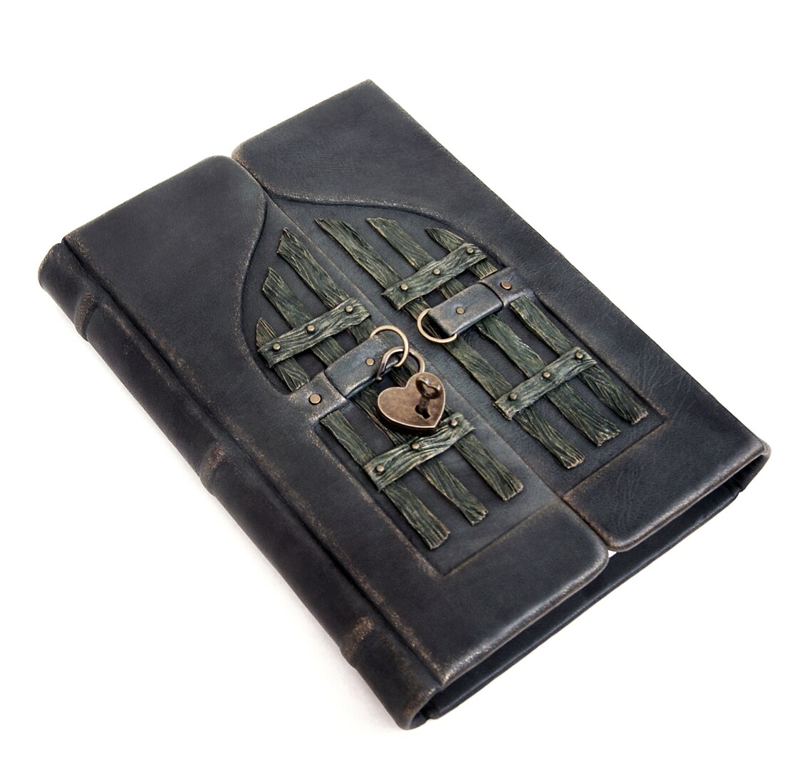 Leather Journal With Lockable Door, Vintage Style Diary A5, 310 Aged ...