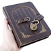 Personalized Leather Journal With Lock and Key, Leather Notebook ...