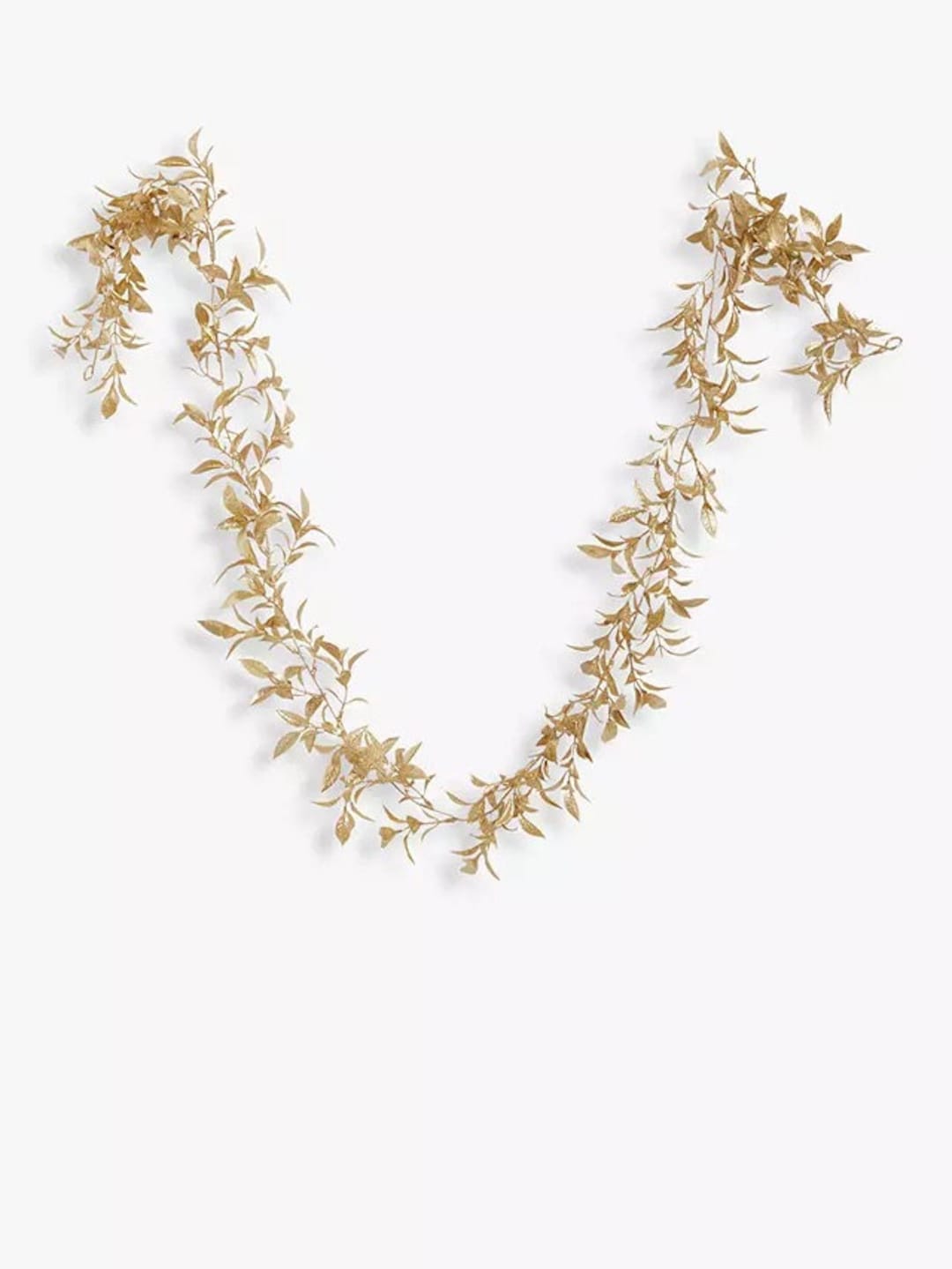 Sparkle Gold Leaf Garland, Christmas Table Runner (180cm) - Etsy