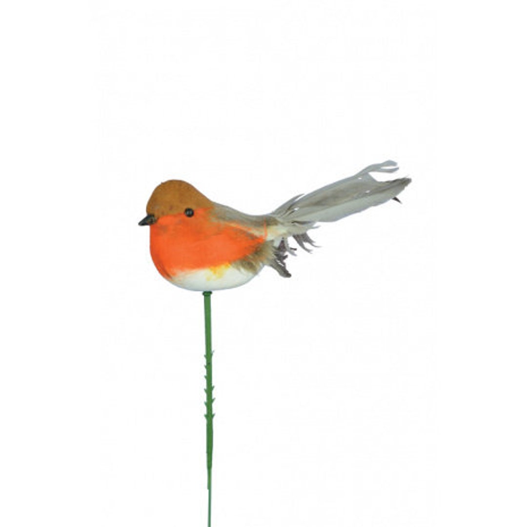 Artificial Robin Bird Floral Decoration, Christmas Wreath, Home Decor ...