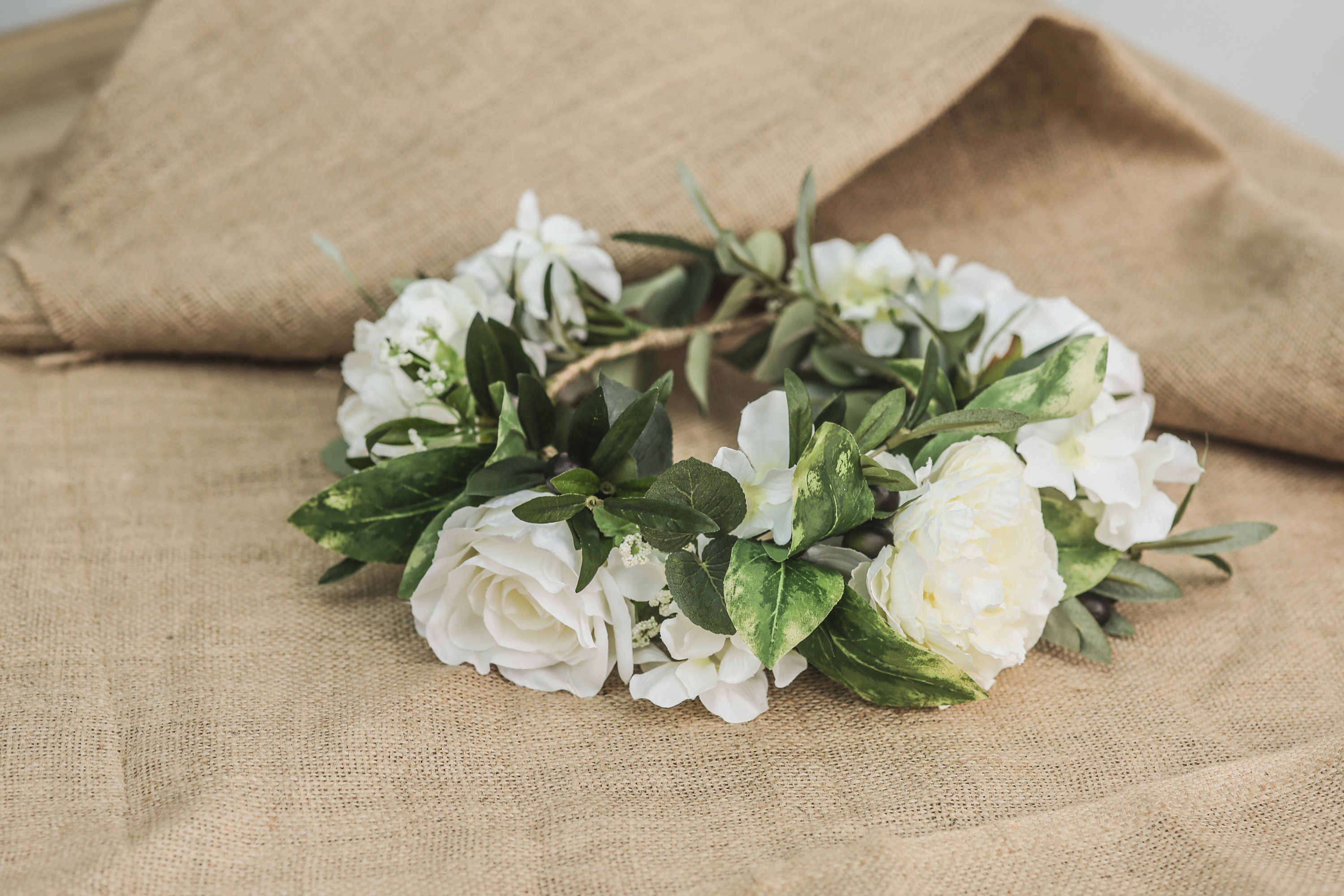 Artificial Flower Crown Kit Step by Step Instructions Ferris | Etsy UK