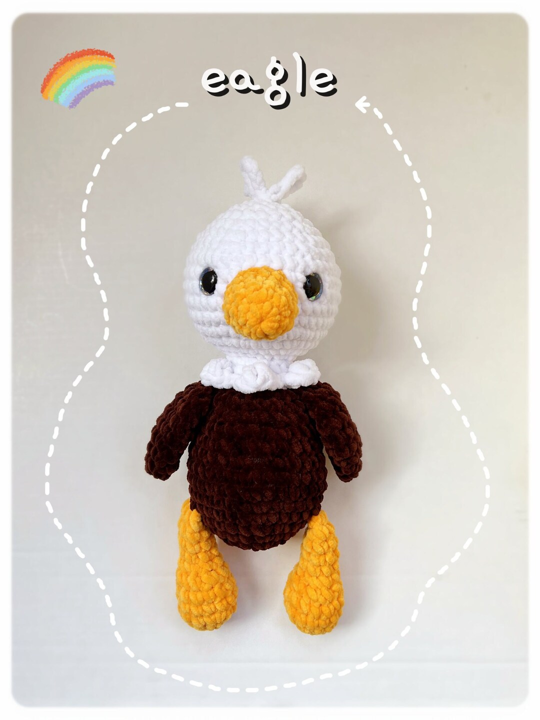 Crochet Baby Eagle Crochet Cute Amigurumi Plushies - Etsy