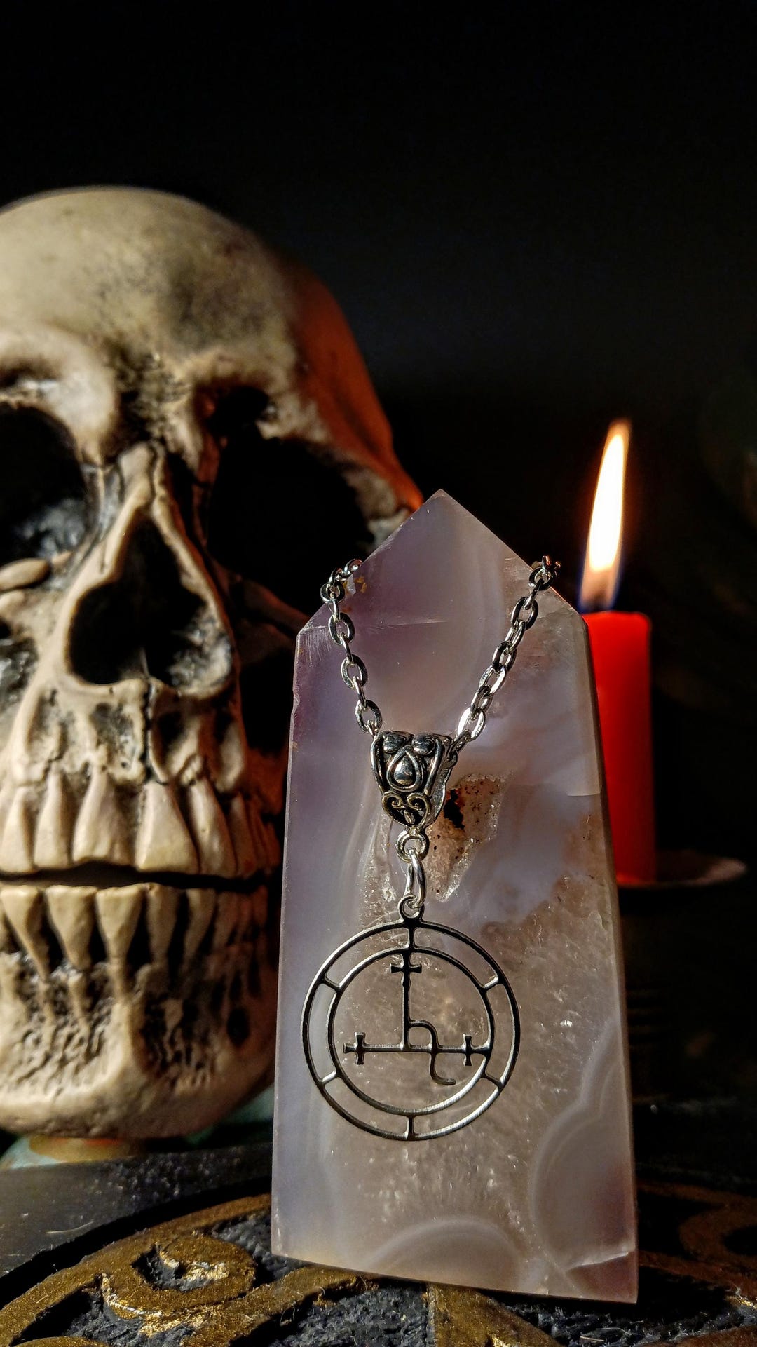 Lilith Sigil Pendant, Lilith Amulet, Mother of Demons, Lilith Goddess ...