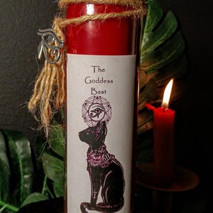 Bast Goddess. Bastet Candle. Bastet Ritual Candle. Family Candle. Joy ...