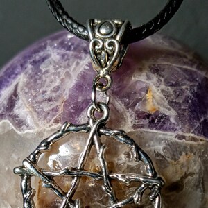 Pentacle Pendant, Pentagram Pendant, Silver Twig Pentacle, Pentacle ...