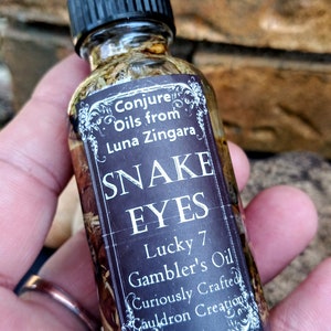 Snake Eyes Oil, Conjure Oil, Gamblers Oil, Fast Luck Oil, Lucky Conjure ...