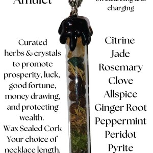 Prosperity Amulet, Money Drawing Pendant, Good Fortune Amulet, Money ...