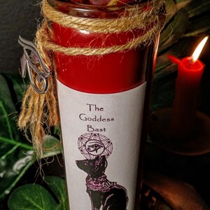 Bast Goddess. Bastet Candle. Bastet Ritual Candle. Family Candle. Joy ...