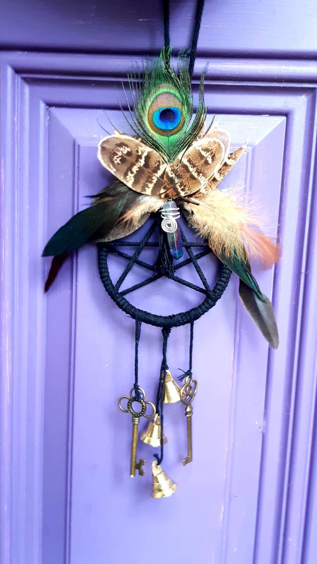 Pentacle Door Chimes Home Blessing Chimes Witch Door Chimes - Etsy