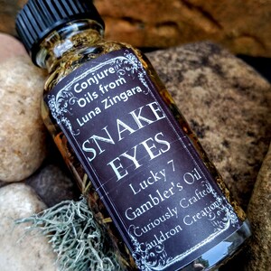 Snake Eyes Oil, Conjure Oil, Gamblers Oil, Fast Luck Oil, Lucky Conjure ...