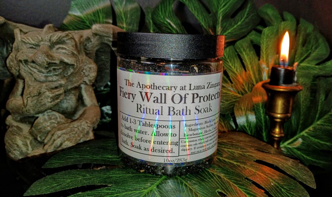 Fiery Wall of Protection, Ritual Bath Soak, Protection Bath Salt, Fwop ...
