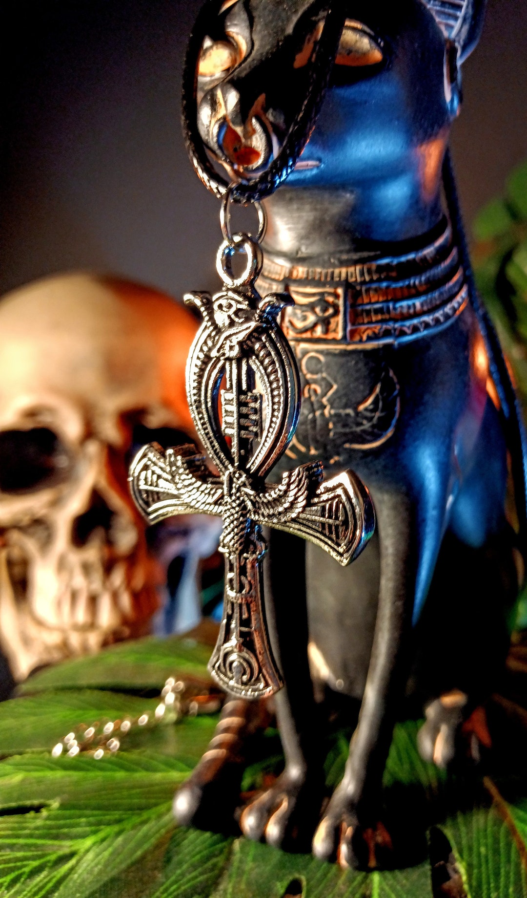 Ankh Pendant, Ankh Amulet, Scarab Amulet, Egyptian Protection Amulet ...