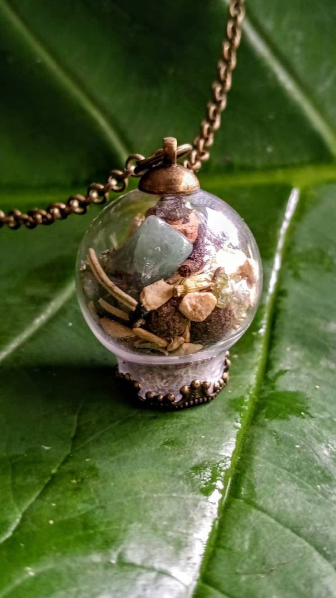 Prosperity Pendant,© Witchball Pendant, Crystal Ball, Money Drawing ...