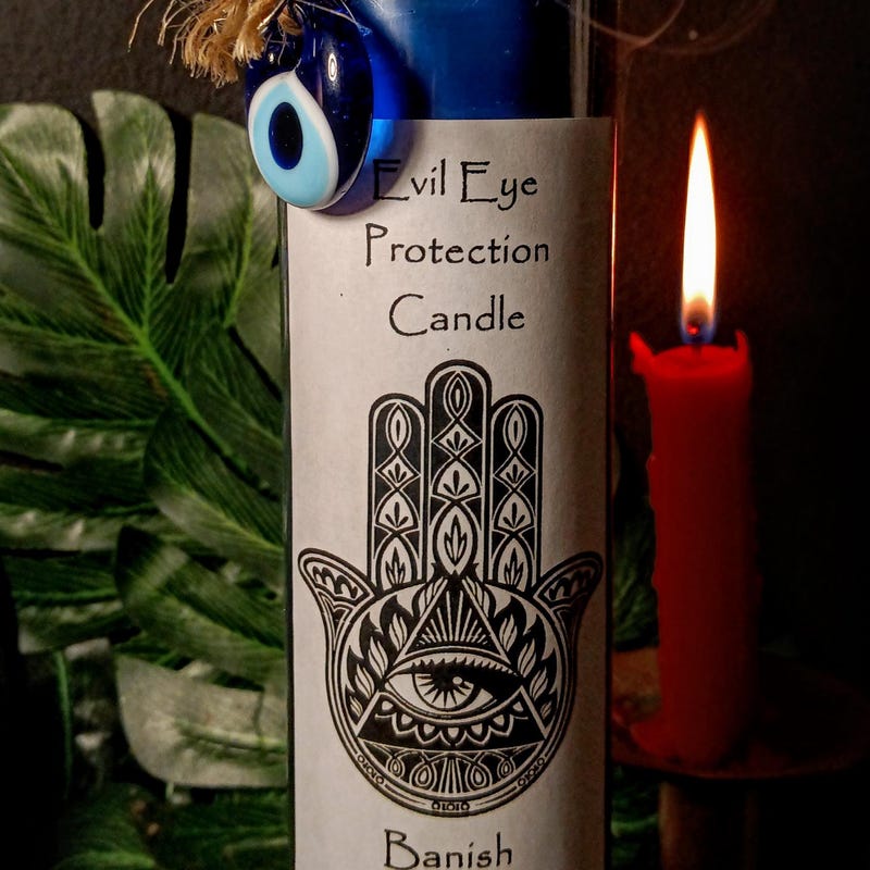 Evil Eye Protection Candle - Etsy