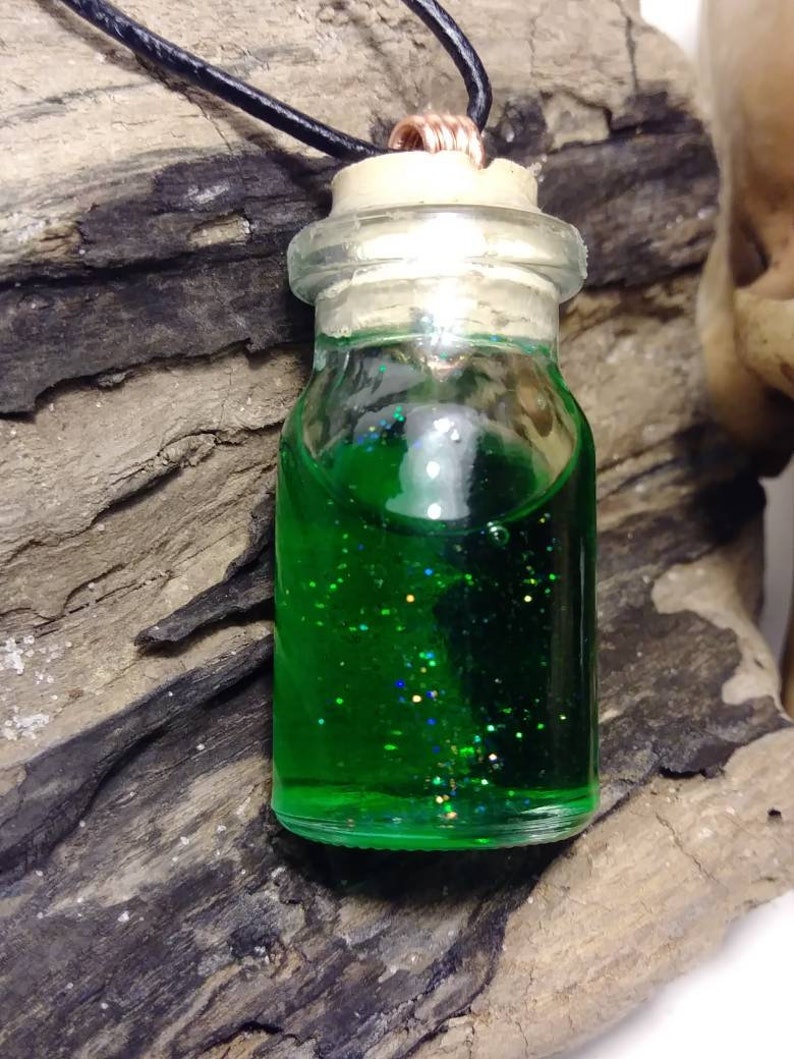 Poison Bottle Pendant... Witches Spell Bottle Magic Spell - Etsy