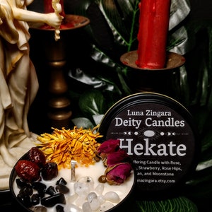 Hekate Ritual Candle, Hecate Deity Candle, Hekate Offering Candle, Herb ...