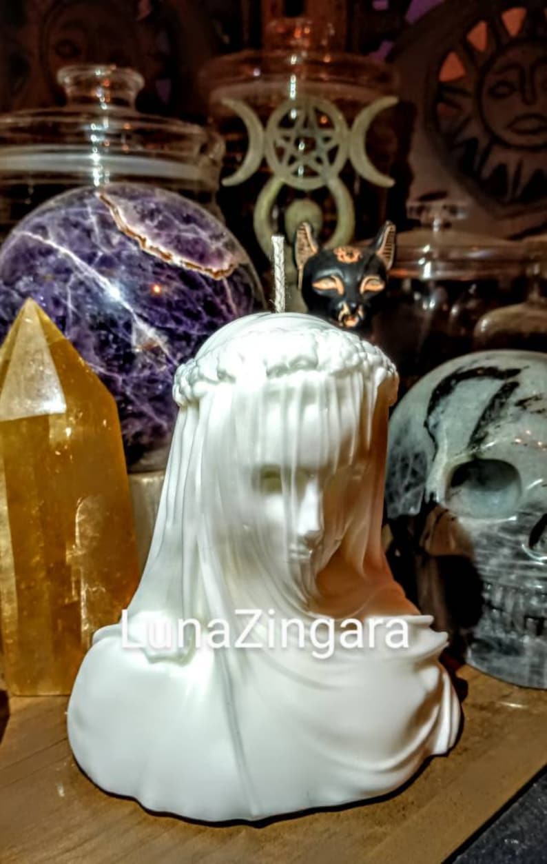 Mourning Maiden Candle Mourning Bride Vestal Virgin - Etsy