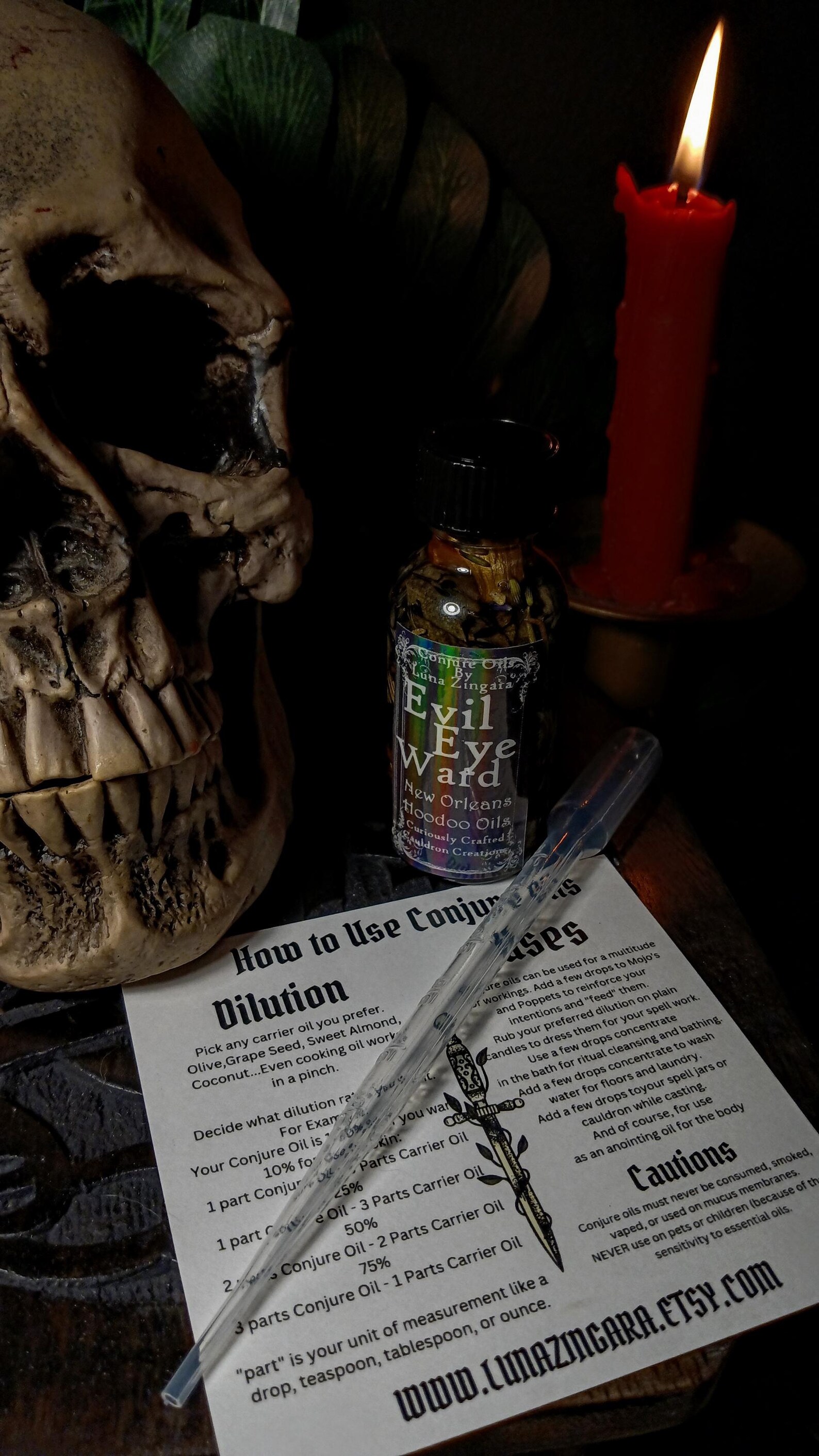 Evil Eye Protection Oil, Evil Eye Ward, Return to Sender Oil, Curse ...