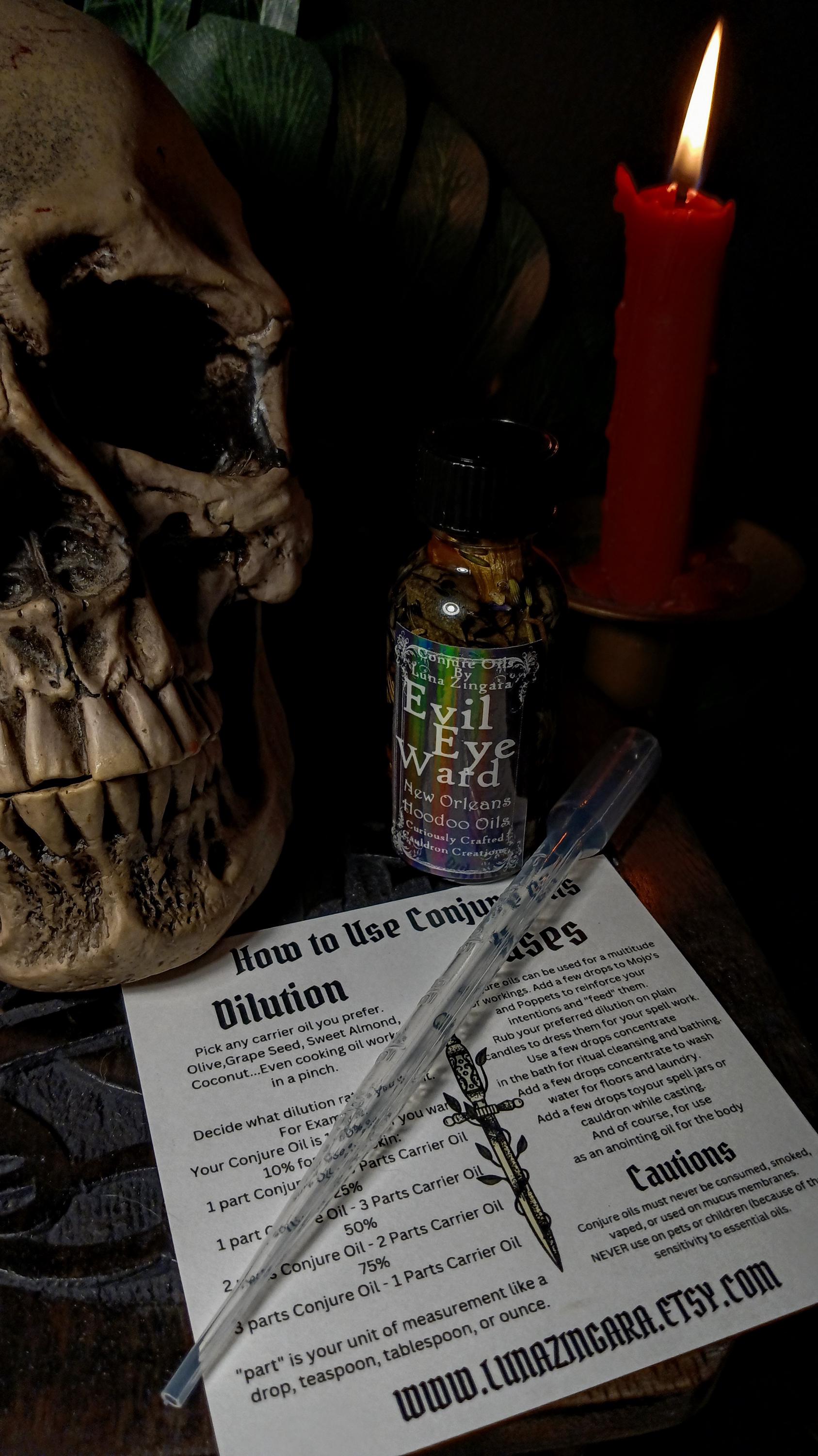 Evil Eye Protection Oil, Evil Eye Ward, Return to Sender Oil, Curse ...