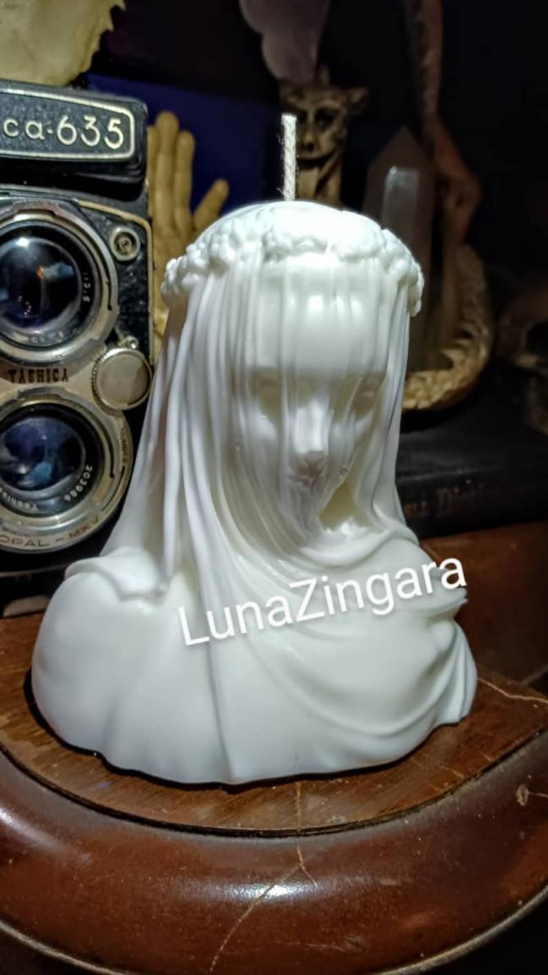 Mourning Maiden Candle Mourning Bride Vestal Virgin - Etsy