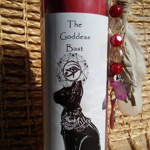 Bast Goddess. Bastet Candle. Bastet Ritual Candle. Family Candle. Joy ...