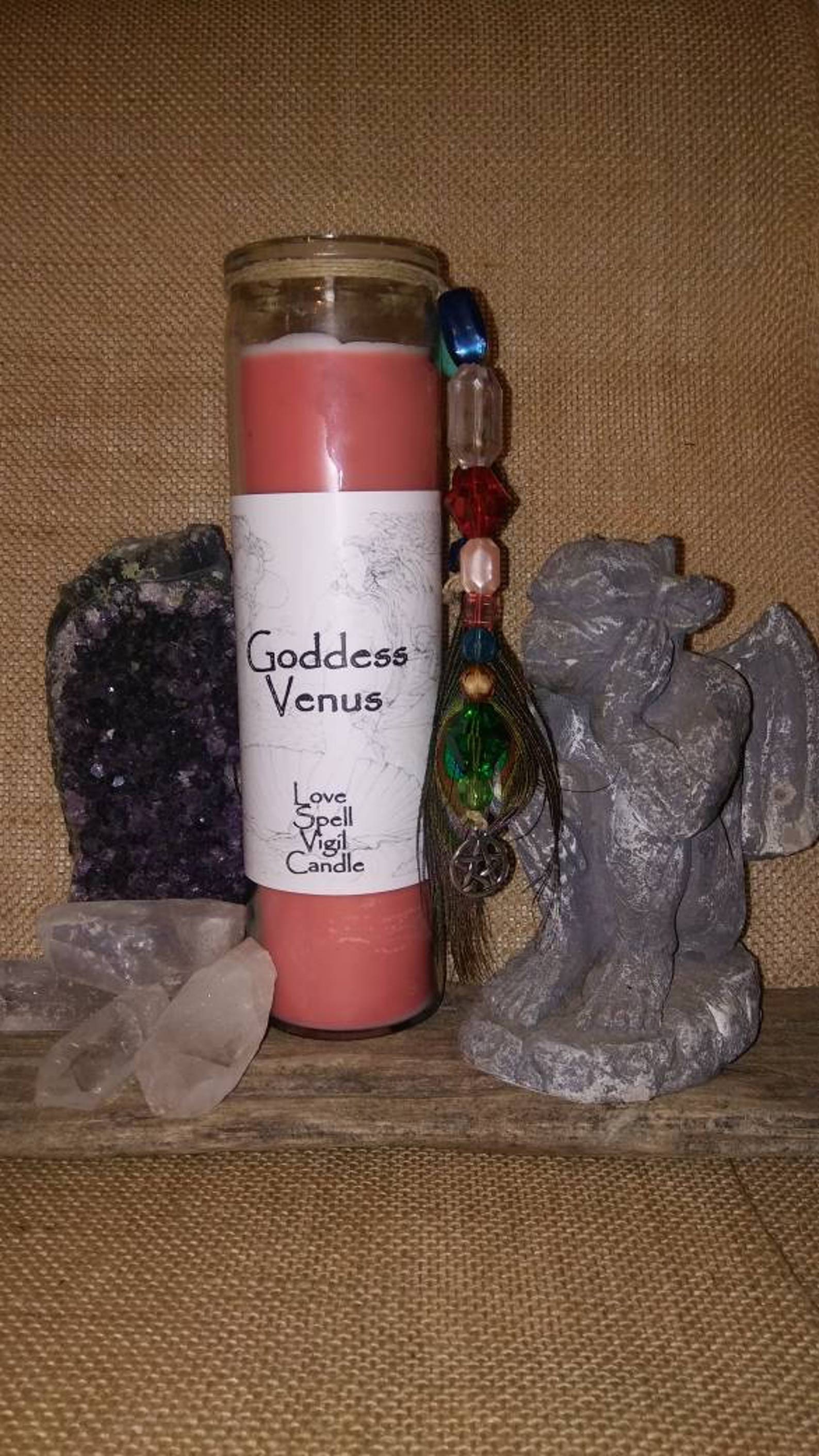 Love Spell Candle... Goddess Candle. Venus Candle. Ritual Love | Etsy